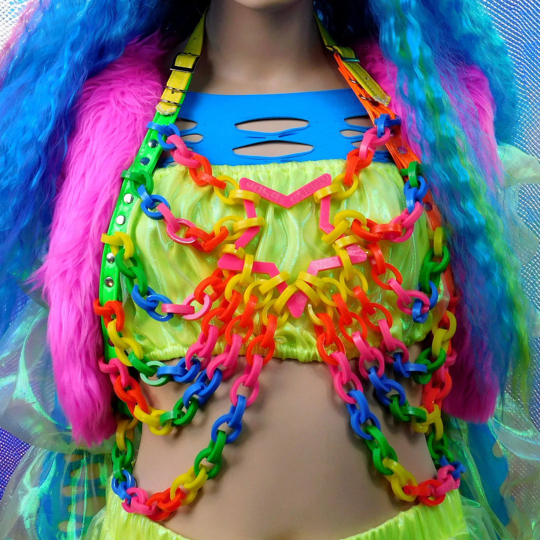 Reversible Neon Rainbow Star Top ::Ready to Ship!:: – yokaicandy.com