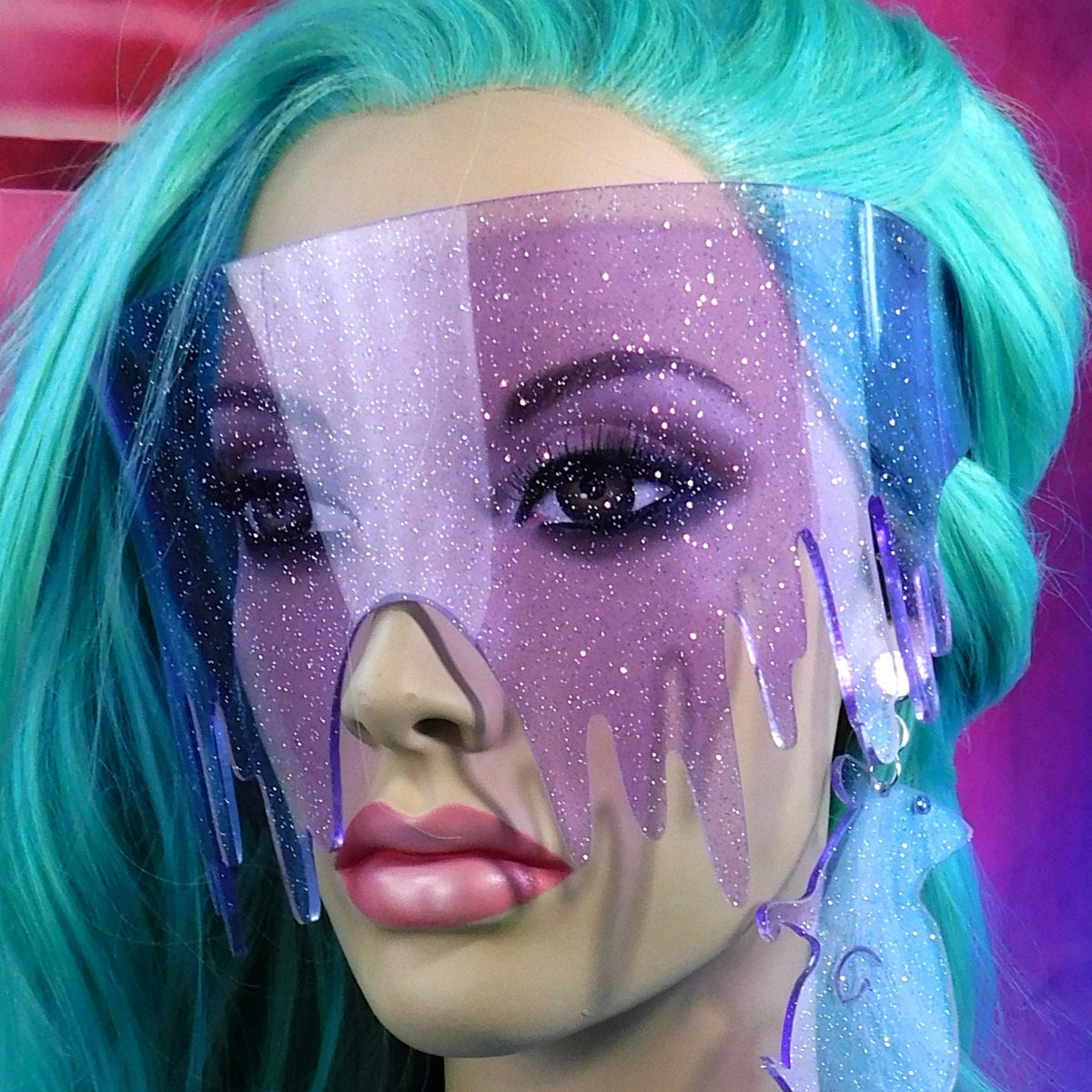 Lilac Glitter Drippy Slime Visor – yokaicandy.com