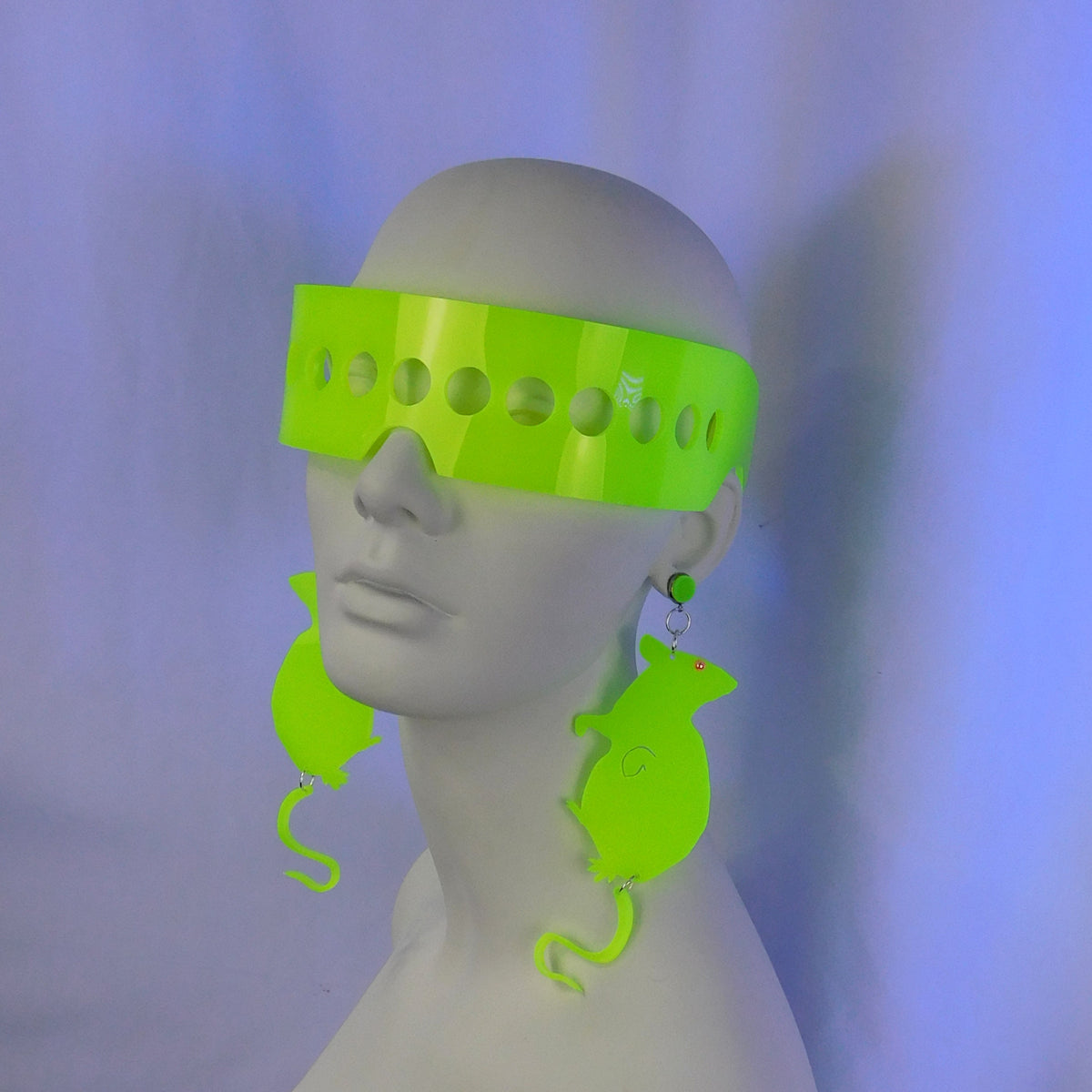 Milky Neon Yellow Dot Visor – yokaicandy.com