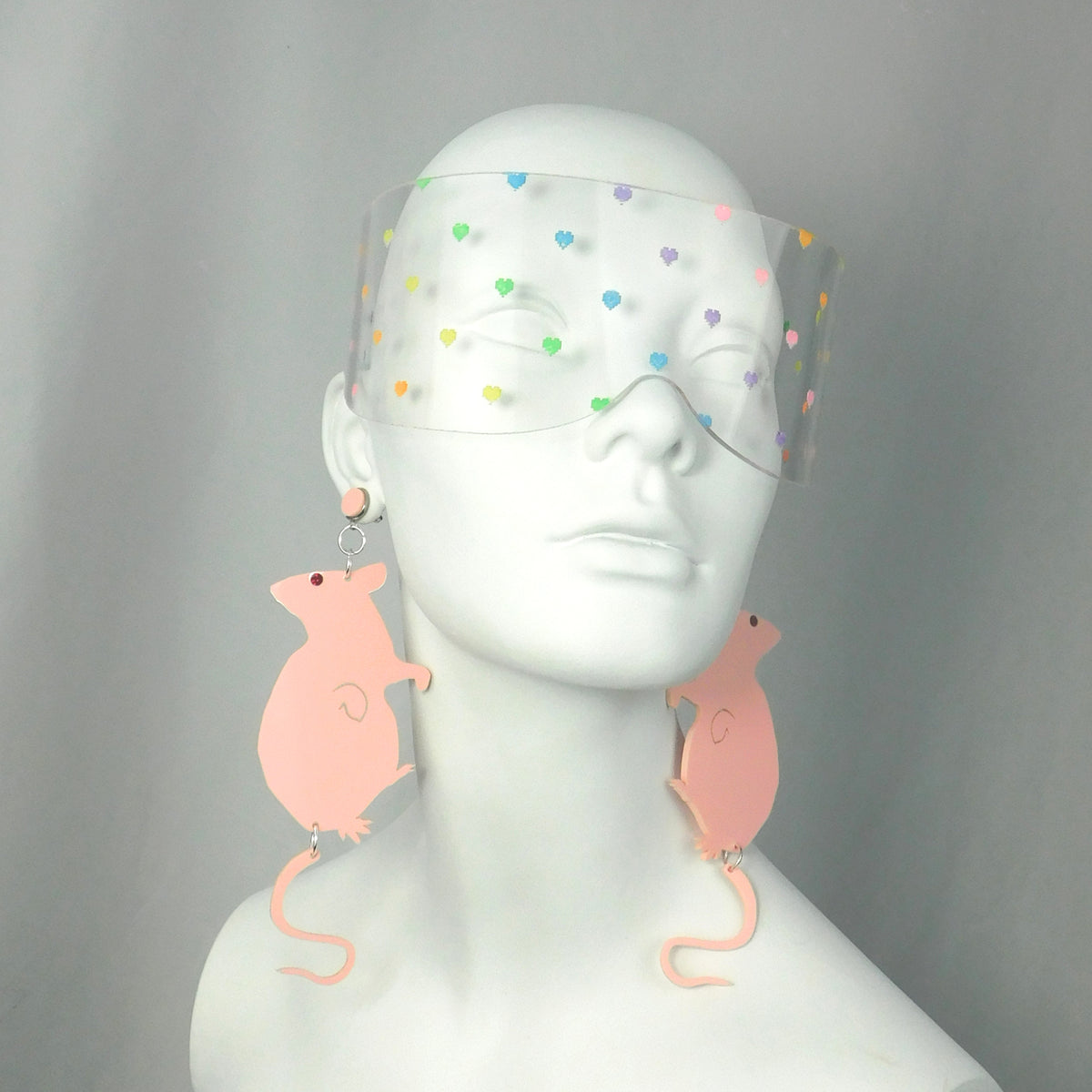 Pastel Pink Rat Earrings – yokaicandy.com